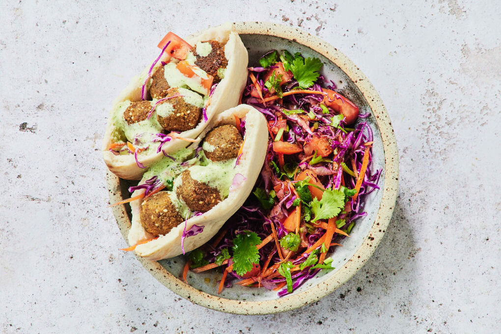 Falafel Pita Pocket Falafel Pita Sandwich