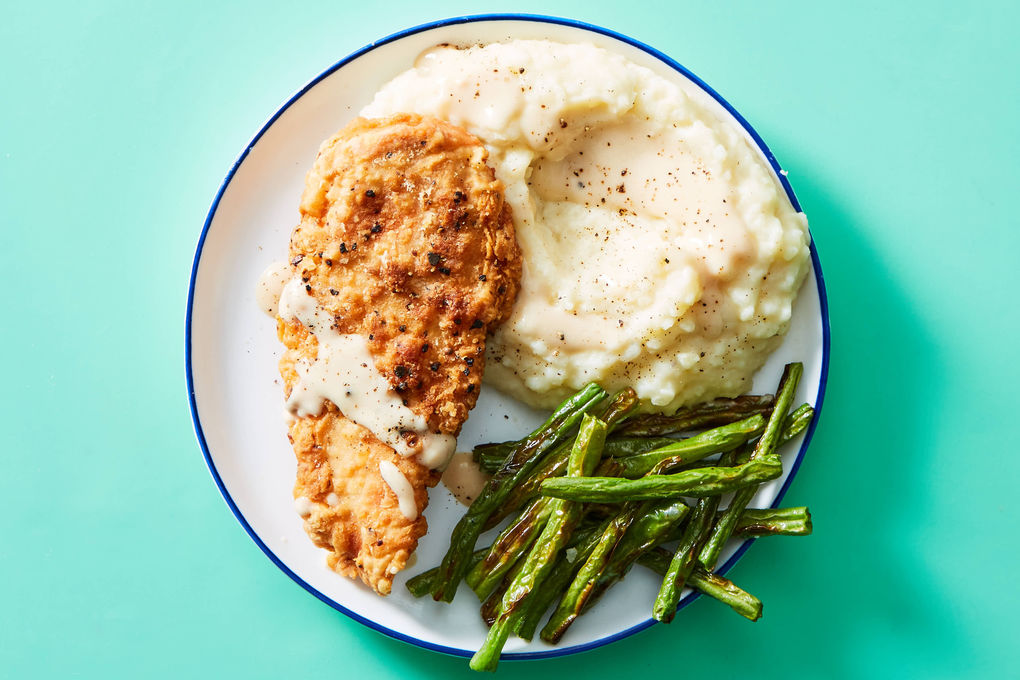 Chicken with mashed potatoes store
