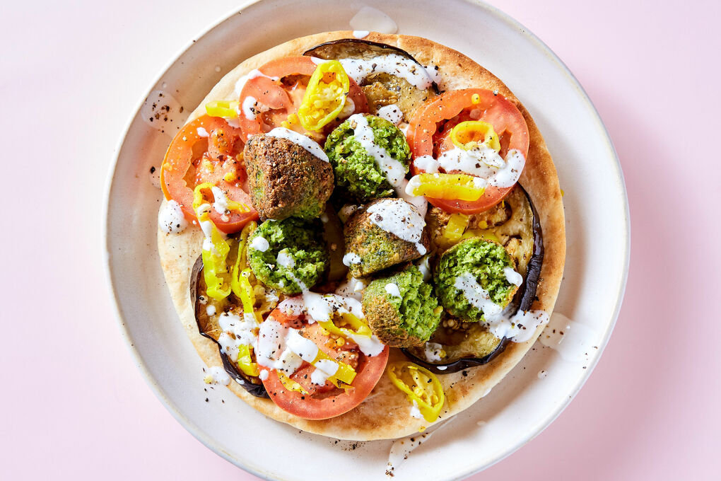 how to cook eggplant falafel